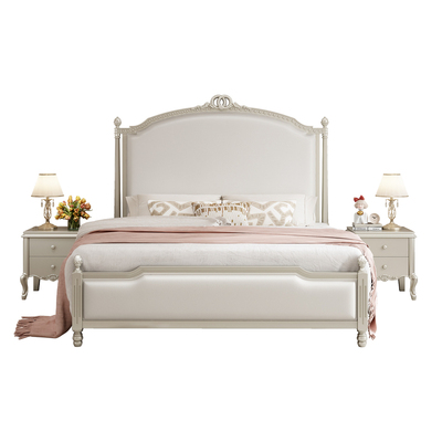 【头层牛皮】法式轻奢高端主卧床