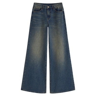 【明星同款】CIDER正品宽松百搭直筒阔腿牛仔裤114127762