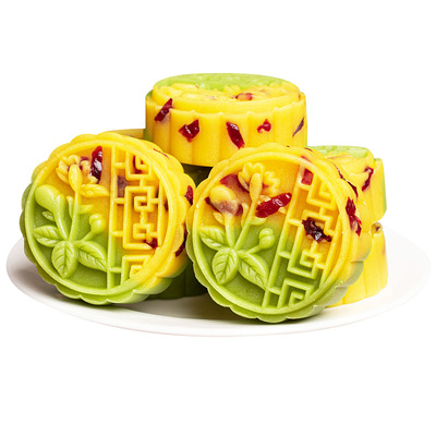 食远蔓越莓绿豆糕双色双味