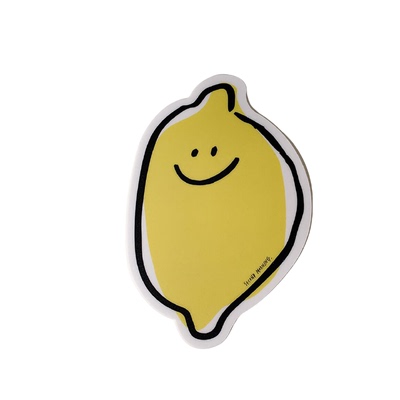 韩国授权便携柠檬可爱防滑鼠标垫