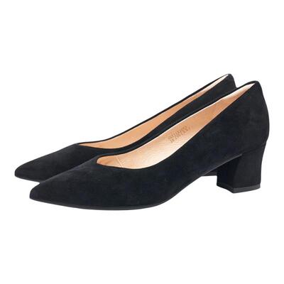 星期六女鞋黑色粗跟舒适方头春季款通勤职业浅口单鞋SSE1111053