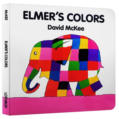 花格子大象艾玛认颜色 Elmers Colors 英文原版 2-3-4-6岁儿童阅读启蒙知识幼儿英语早教绘本 廖采杏推荐 英语原版故事书
