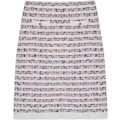 CRUSH春夏新品条纹花呢半裙