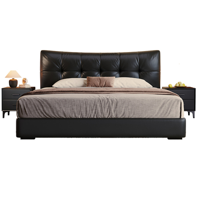 DDC意式极简真皮床主卧大床