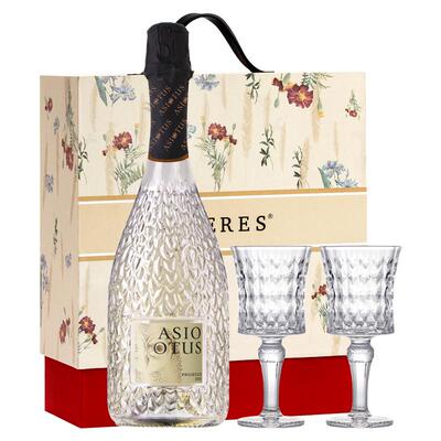 意大利普罗塞克型起泡白葡萄酒DOC绝干型气泡女士微醺果酒礼盒装