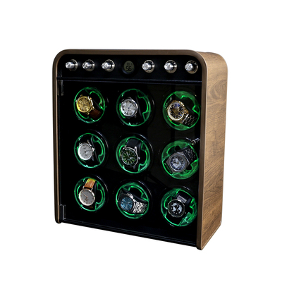 檀韵致远黑胡桃九表位自动摇表器