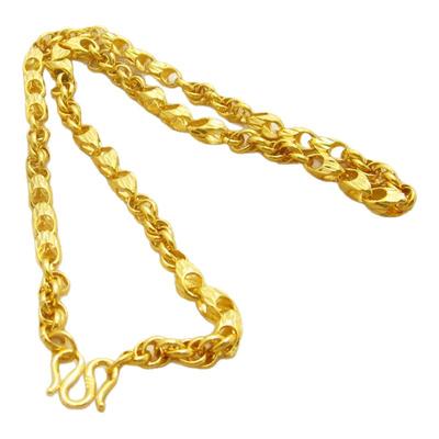 越南沙金项炼男粗款彷金