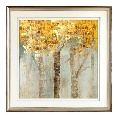 金色客厅餐厅客厅装饰画美式