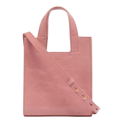 【新品】BALLY巴利EASY BALLY牛皮革女士迷你托特包6313556