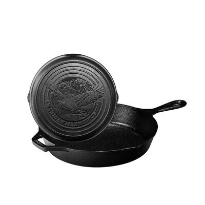 lodge洛极美国进口无涂层铸铁锅