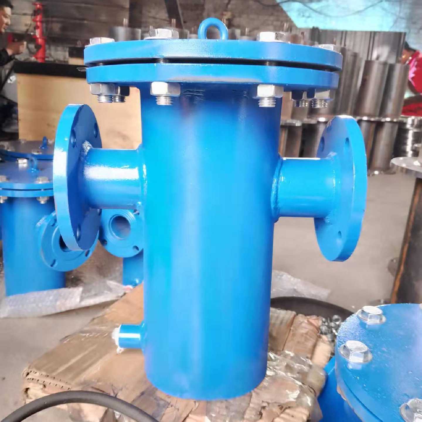 篮式过滤器不锈钢快开天然气过滤器碳钢 工业气体石油毛发 过滤器