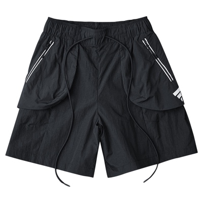 夏季款女士宽松梭织经典口袋短裤