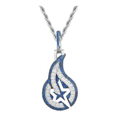 APORRO x Reese Laflare联名系列 蓝色火焰星星项链情侣同款