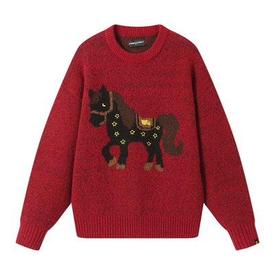 薛之谦dsp新款马年针织毛衣