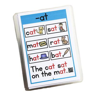 英语自然拼读单词卡片词根教具