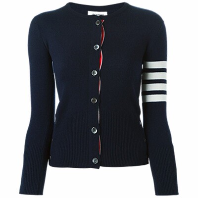 女士羊绒针织衫ThomBrowne圆领