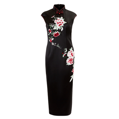 木真了复古风新品镶钻改良旗袍