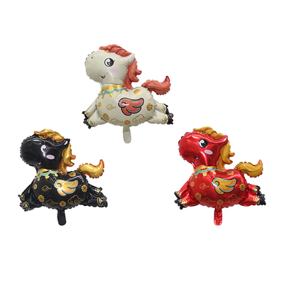 飞马带杆气球派对装饰布置摆地摊