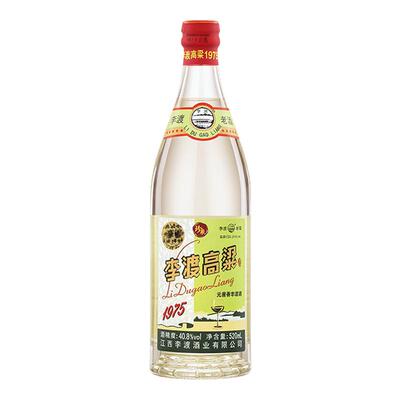 【新品】 40.8° 李渡高粱 1975 正品 元窖香 520ML 白酒 光瓶