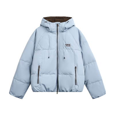 TIRED美式90白鸭绒连帽羽绒服