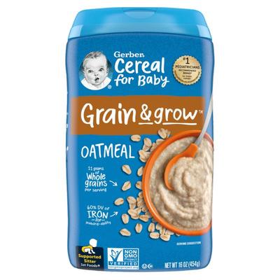 Gerber嘉宝婴幼儿一段燕麦米粉有机营养宝宝辅食进口米粉浓郁绵软