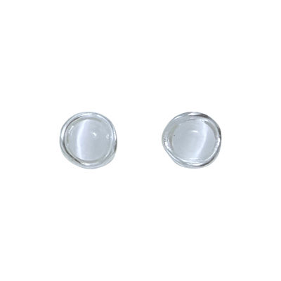 Starryee天然猫眼石银色小耳钉女