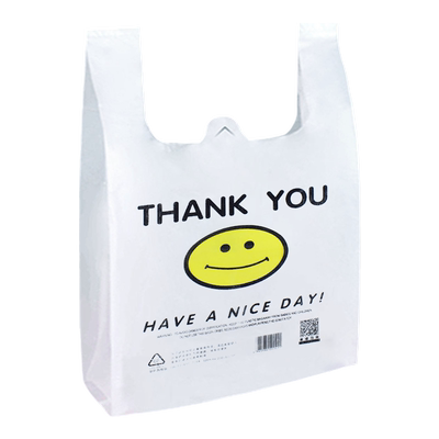 笑脸加厚透明塑料袋外卖食品袋