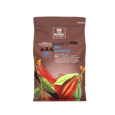 可可百利58%纽扣西点黑巧克力