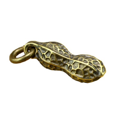 纯黄铜小挂件落花生吊坠礼品物