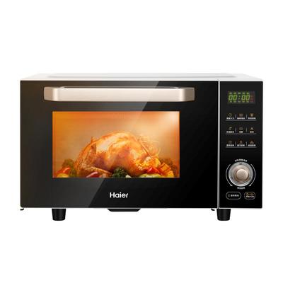 海尔微波炉烤箱新款微蒸烤炸一体机空气炸锅家用台嵌两用2312C