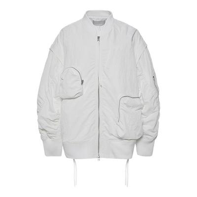 MOUSSY2025秋季新品休闲风廓形罗纹飞行员夹克外套028IAA30-0201