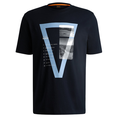 HugoBoss橙标男士潮流短袖T恤