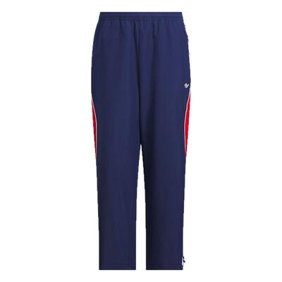 阿迪达斯三叶草男裤2025蛇年新款宽松撞色百搭梭织运动长裤JN3791