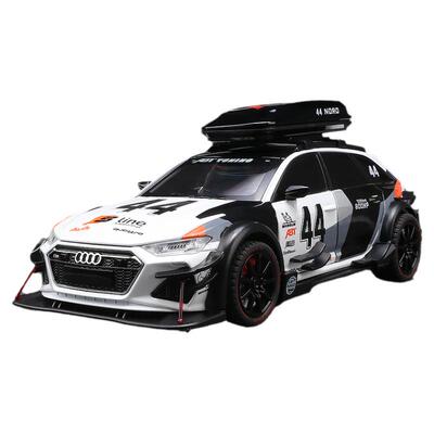 奥迪RS6车模1:24仿真合金汽车模型瓦罐赛车大男孩礼物摆件玩具车