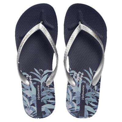 hotmarzz/黑玛人字拖花卉坡跟