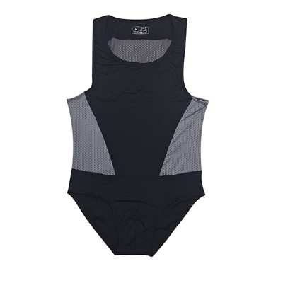 UXH男士冰丝锦纶透气塑身连体衣