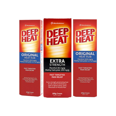 【自营】澳洲Deep Heat按摩膏深度热疗缓解肌肉劳损酸痛腰酸背痛