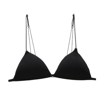 性感深V法式三角杯前扣美背文胸