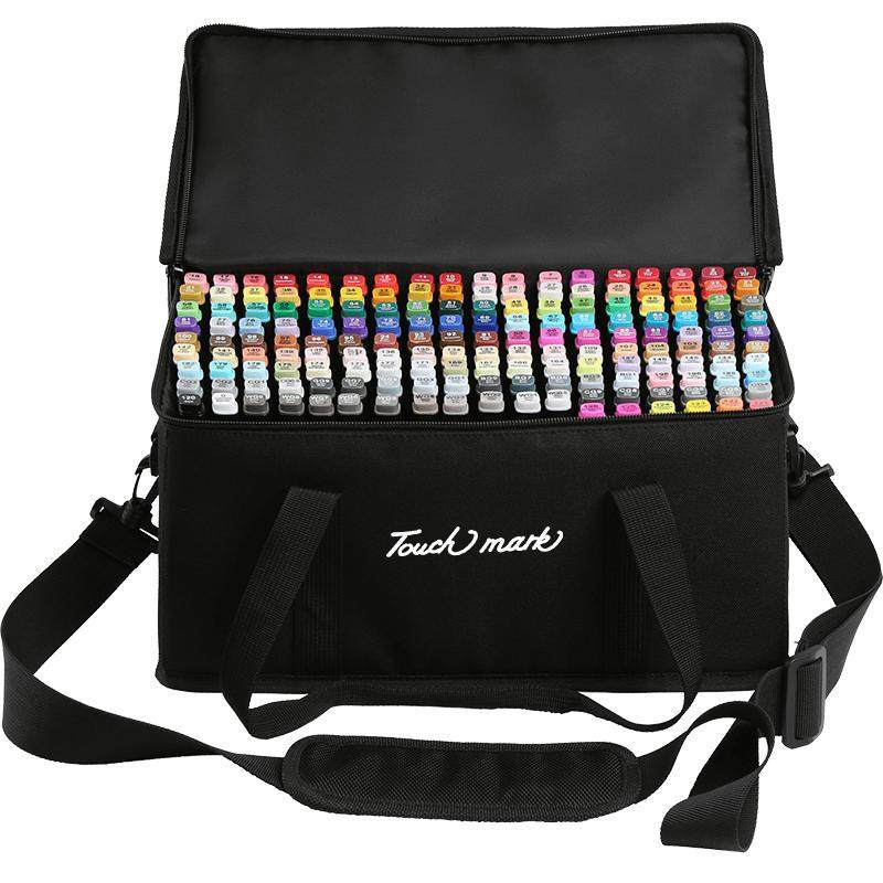 Touchmark专业绘画全套马克笔双头油性速干美术生专用可加墨168色120色儿童学生100色套装动漫漫画设计彩笔_虎窝淘
