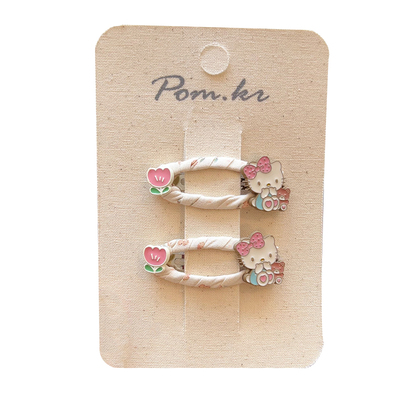 宝宝可爱甜美猫咪发夹