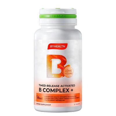 【新品】BYHEALTH积雪草vb缓释修红高活复合维生素B族b12男士控油