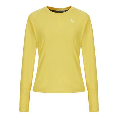 飞比特「秋冬长袖」女士健身马拉松越野跑步运动训练长袖内搭上衣