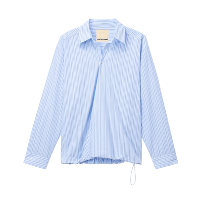 UNICAHOMME/反叛绅士解构不规则交叠细条纹衬衫
