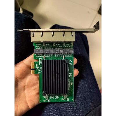 溢价-RTL8111F四口千兆网卡，PCI-E X1接口，四个网口