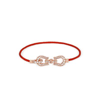 明星同款abyb开运缰绳马蹄本命年红色手链女情侣男生礼物红绳