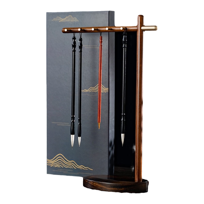 中心点毛笔架带礼盒送礼首选