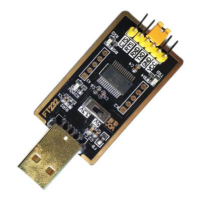 土豪金FT232升级小板 USB转TTL串口FT232R FT232RL TTL刷机下载线