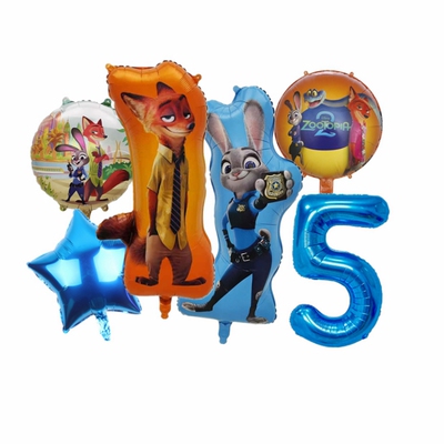 疯狂动物城Zootopia朱迪尼克气球