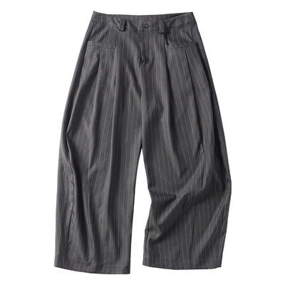 BEASTER「90S WIDE LEG 01」经典条纹宽松“90s弯刀阔腿裤01”