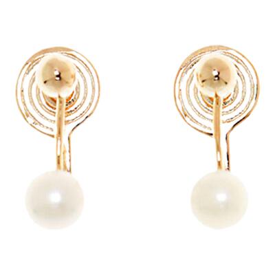 简约秋冬小心机气质珍珠耳饰